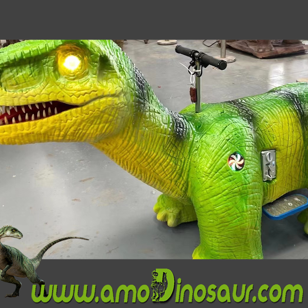 Cute Coin-operated Dinosaur Ride in Various Colors