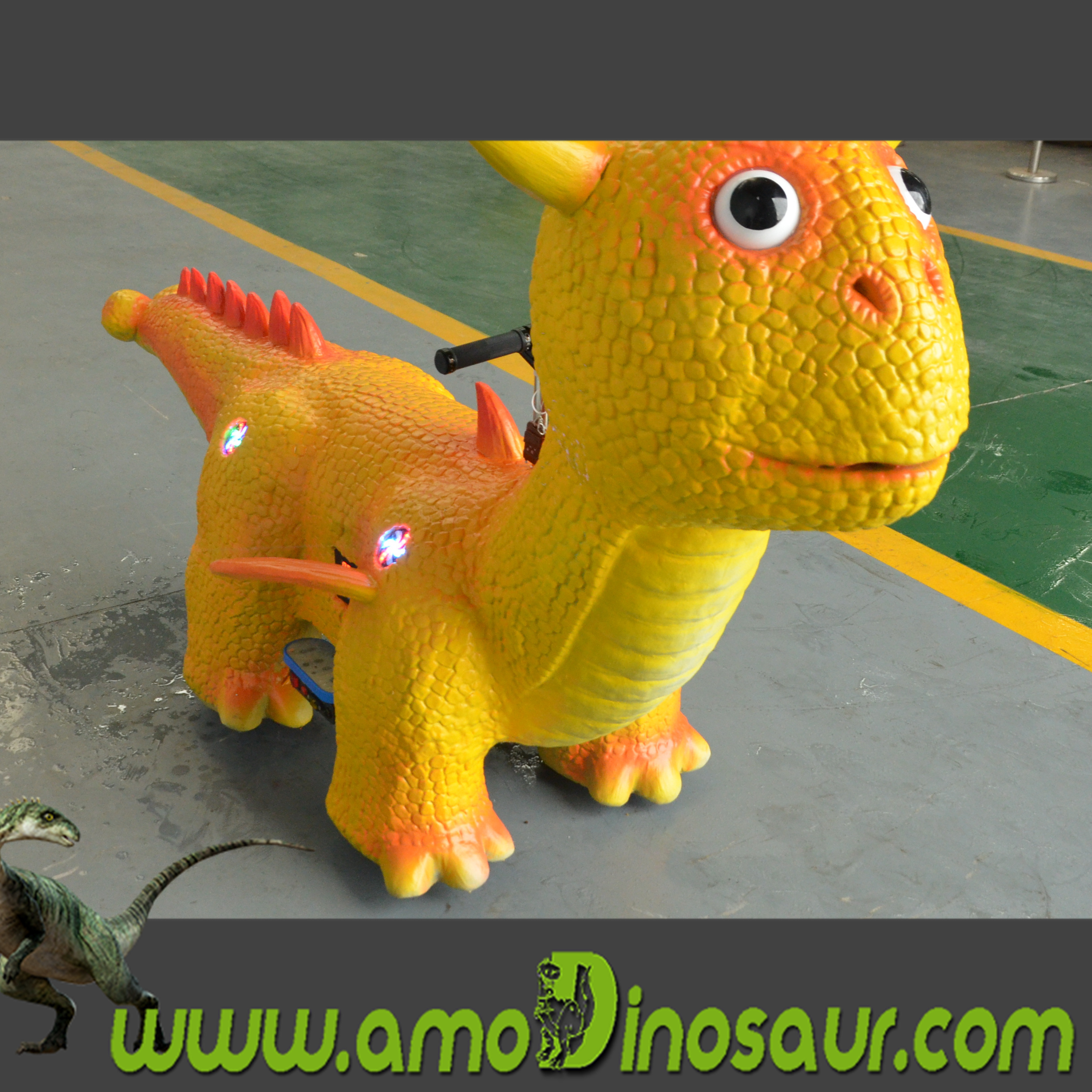 Cute Coin-operated Dinosaur Ride for the children